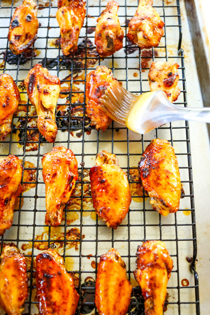 Hot Honey Chicken Wings (Easy Super Bowl appetizer!) - Happy Healthy Mama